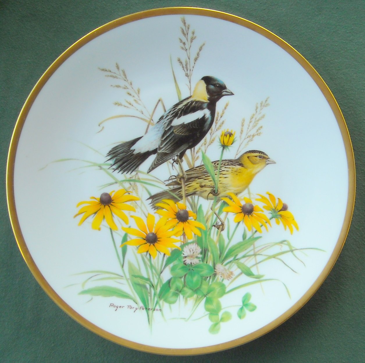Roger Tory Peterson Bobolink Georges Boyer fine porcelain Limoges plate ...