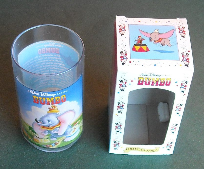Dumbo Disney Classic Coca Cola Burger King Plastic Tumbler 1994