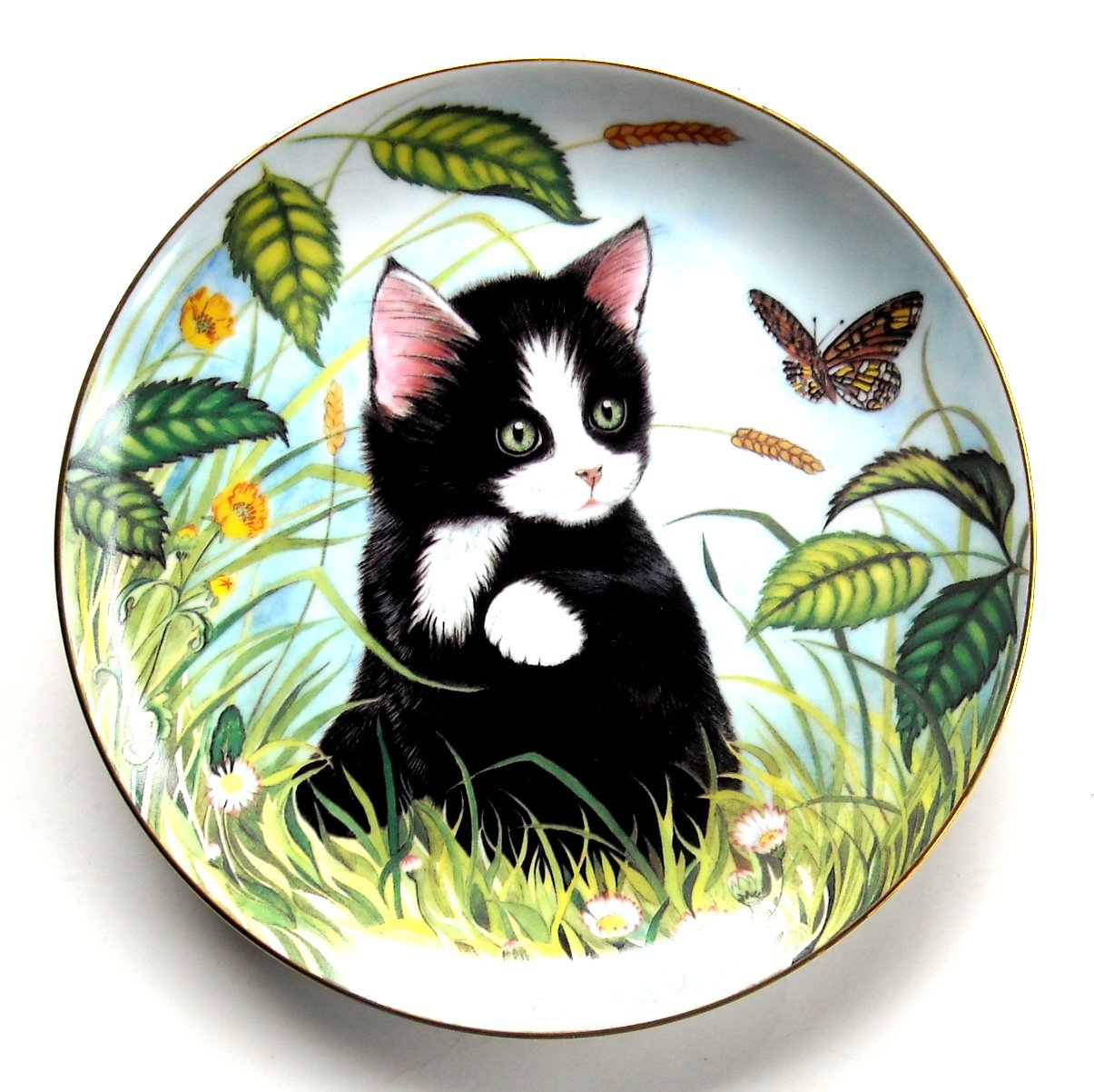 Buttercups Daisies Kitten Appeal Sue Ranford Hamilton Collection Cat ...