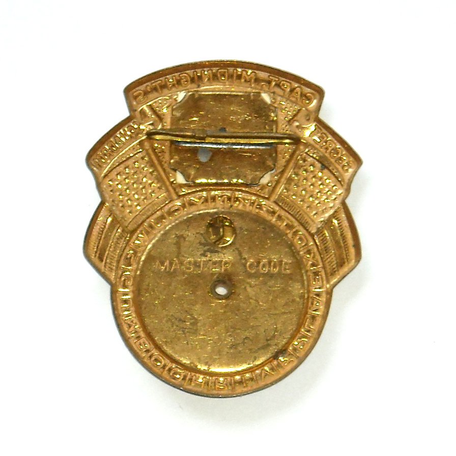 Captain Midnight Vintage 1940s Lot Decoder Badge Ring