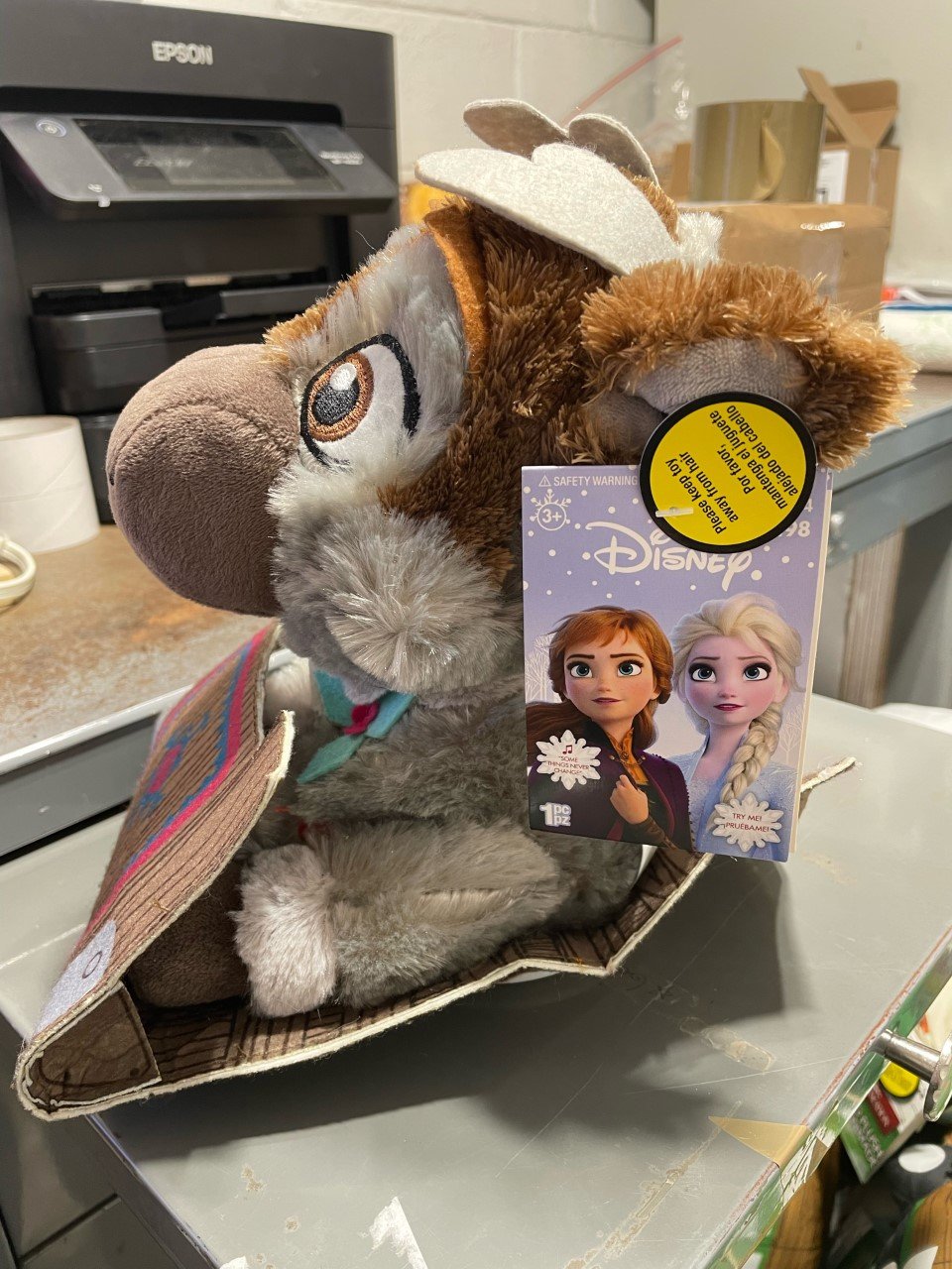 Disney's Baby Sven Animated Plush, Moves Plays music