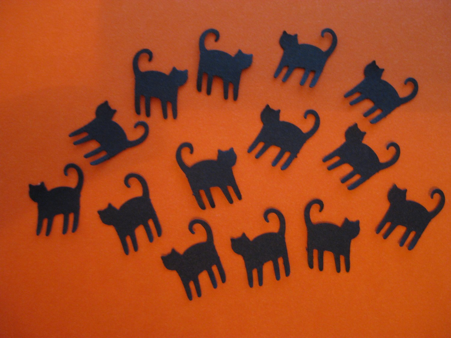 Black Cat Paper Punches Cut Outs Halloween Qty 50