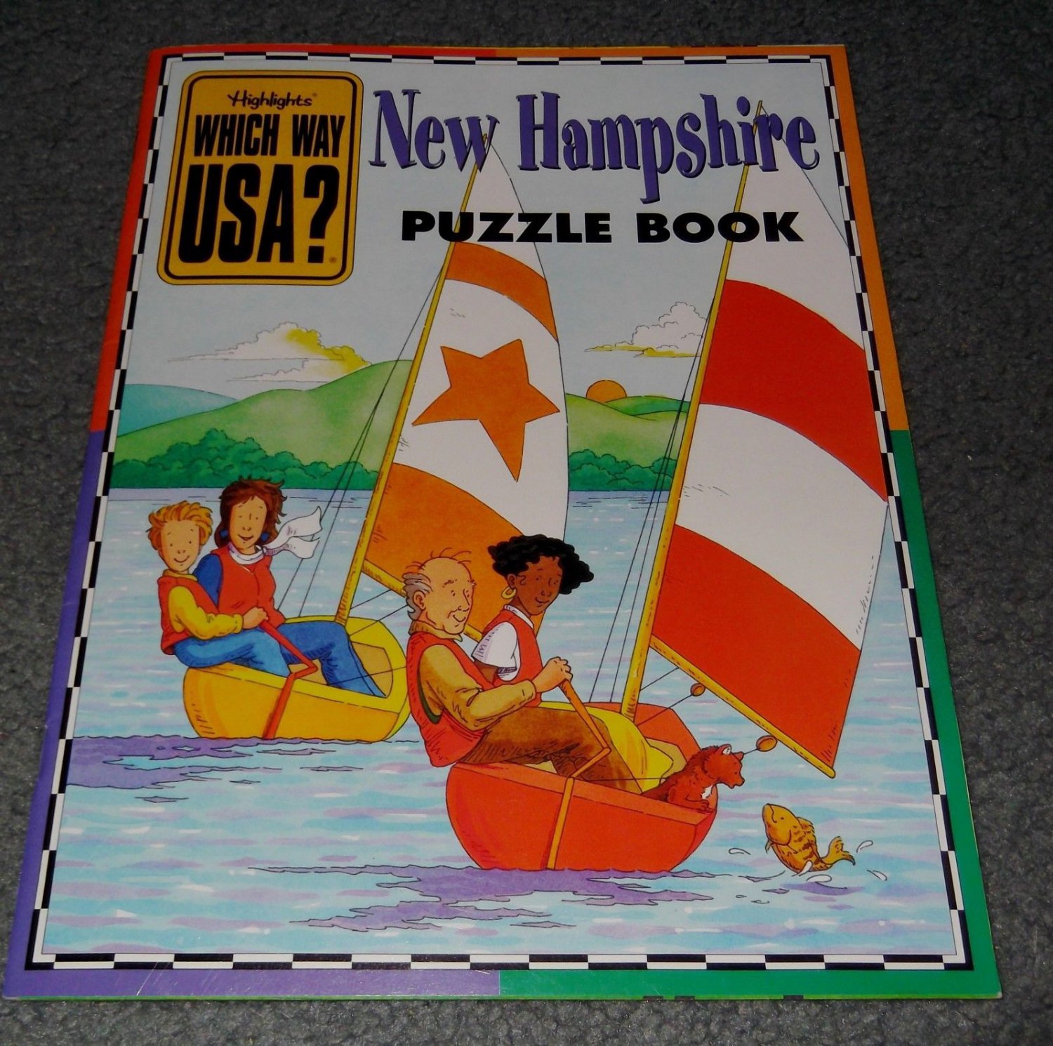 Highlights Which Way USA? New Hampshire Puzzle Book Teacher Home School