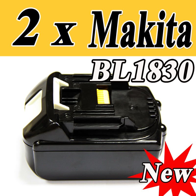 2 Packs X Makita BL1830 18V Battery Makita 18V li-ion battery BL1830 ...