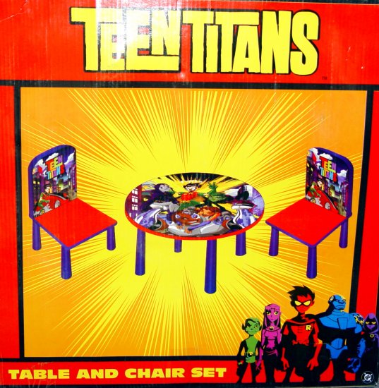 TABLE & CHAIR SET - TEEN TITAN - NIB