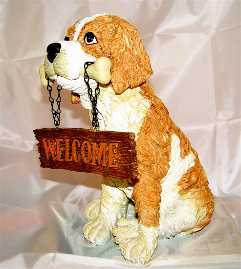 DOG - Ceramic - Garden Patio Decor - (NIB)