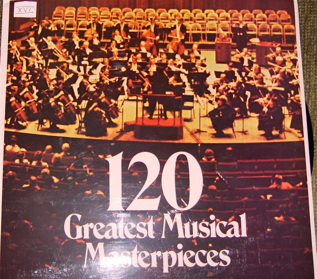 120 GREATEST MUSICAL MASTERPIECES 4 LP Records Stereo
