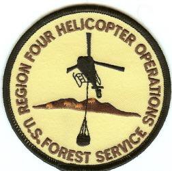 U.S. Forest Service Region 4 Oregon Helicopter Fire Patch
