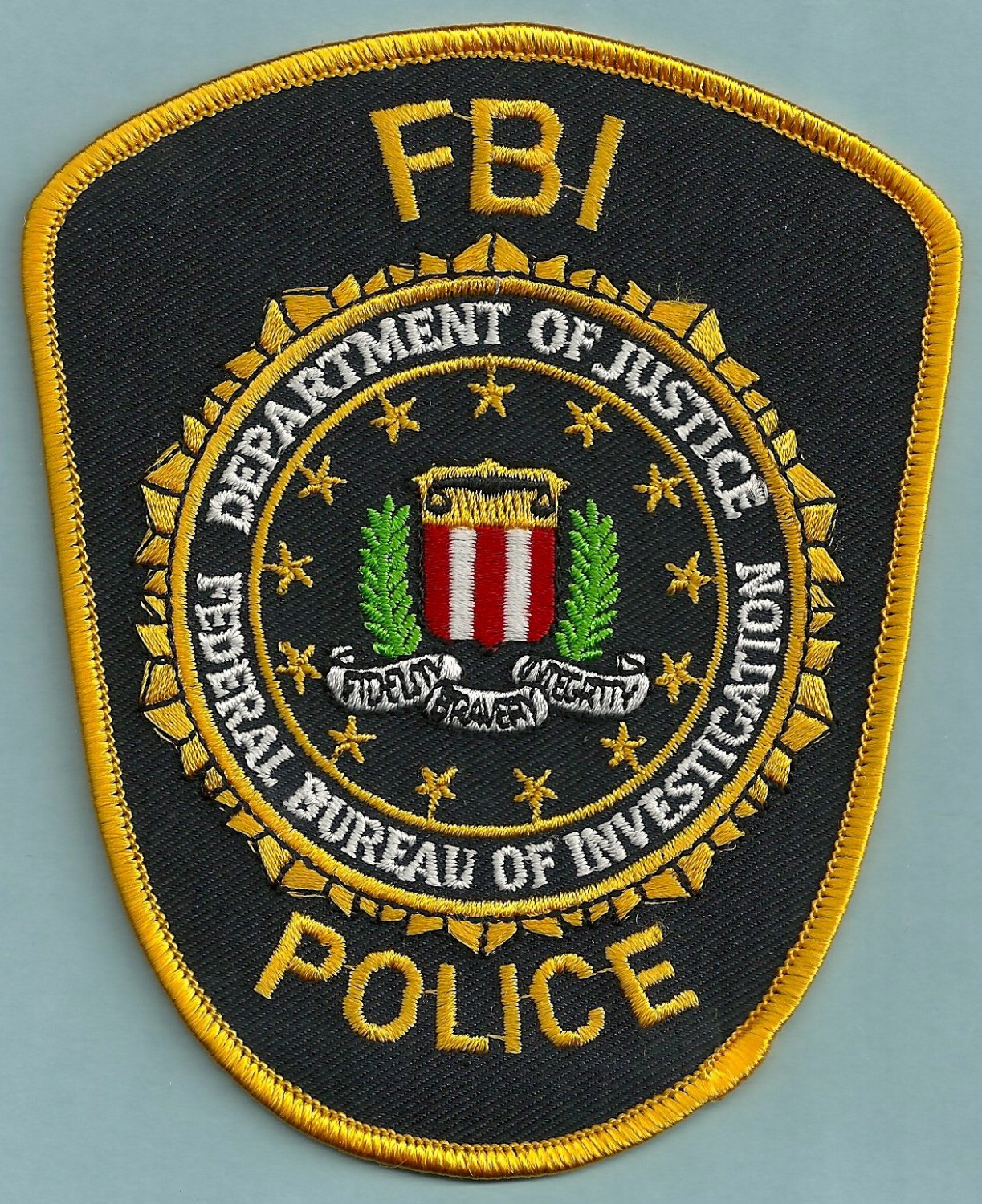 FBI Federal Bureau of Investigation Police Patch