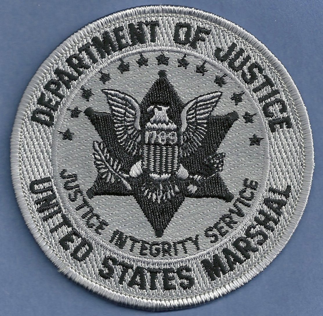United States Marshal-Department of Justice Police Patch 3.5"
