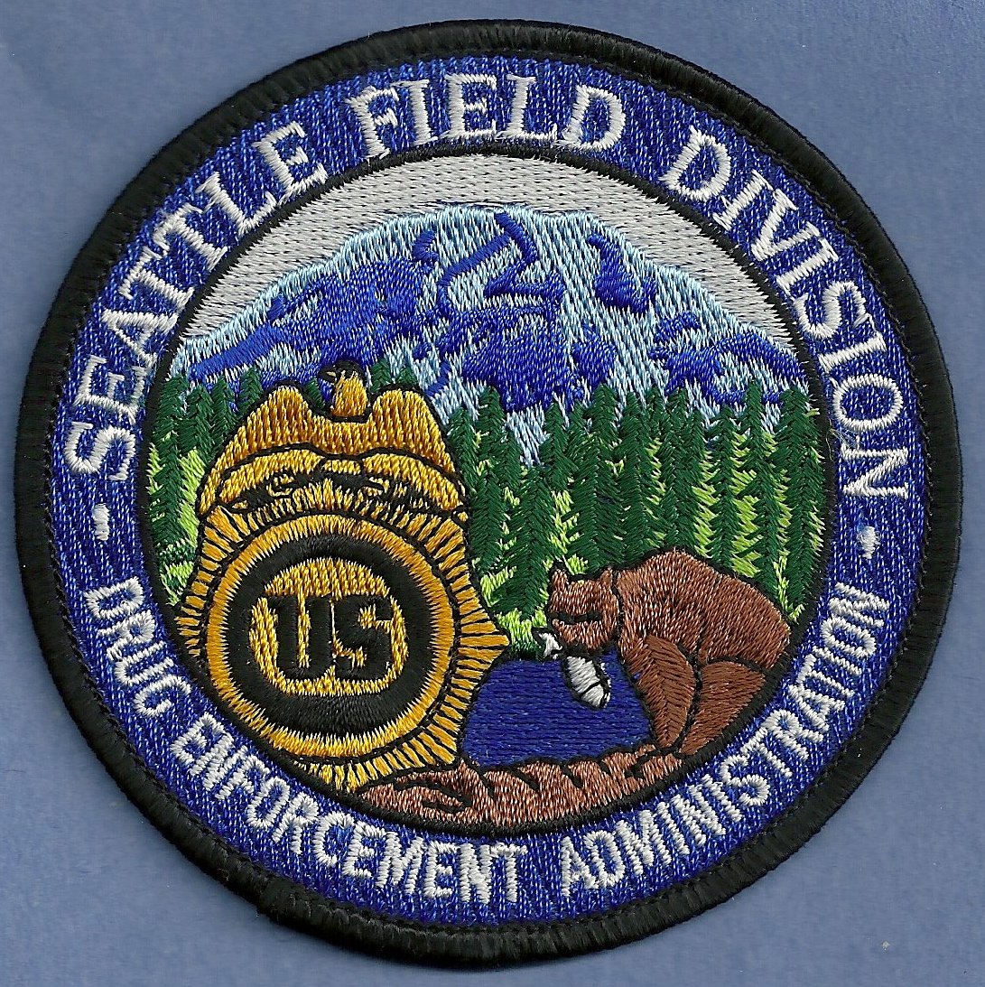 DEA Seattle Washington Field Division Police Patch
