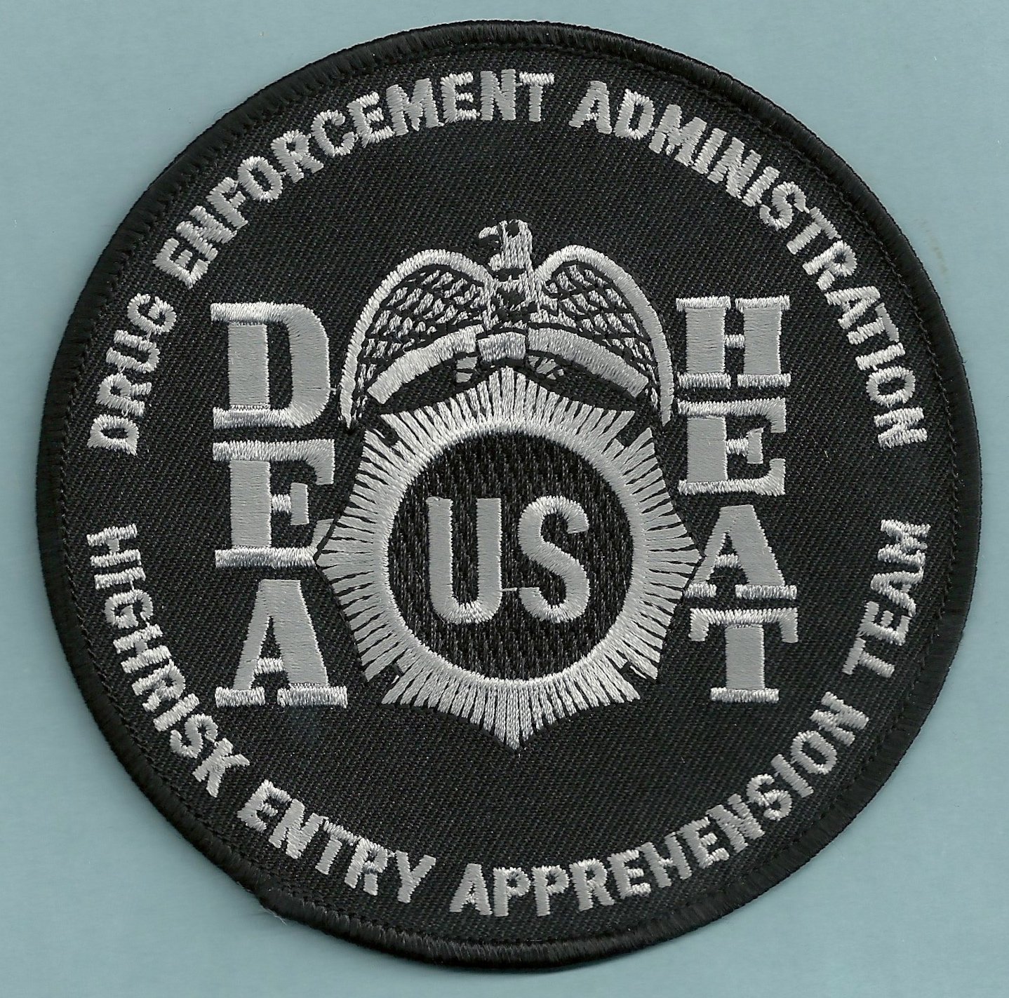DEA HEAT High Risk Apprehension Team Police Patch