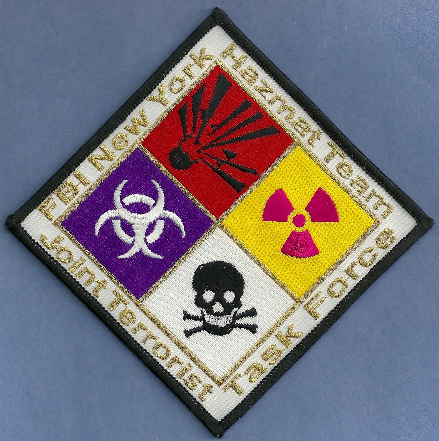FBI New York Joint Terrorism Task Force Haz Mat Response Team Patch