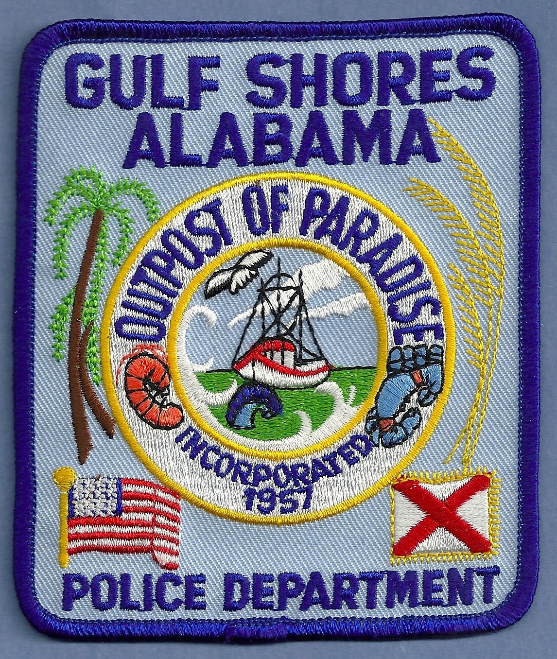 Gulf Shores Alabama Police Patch
