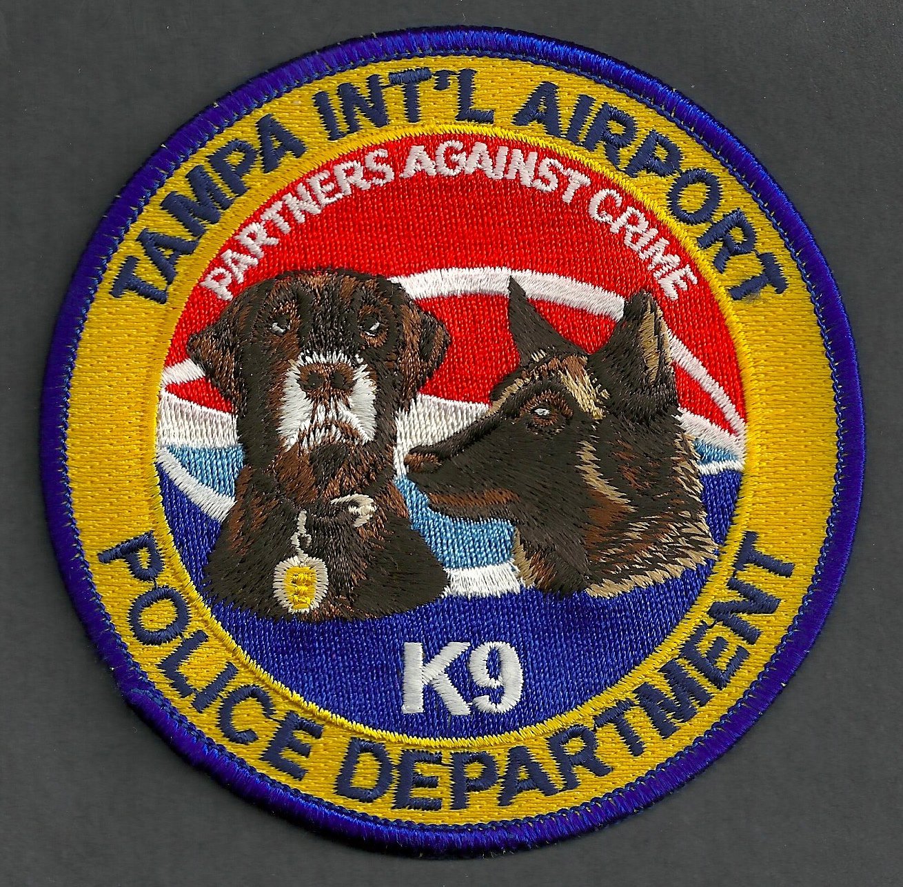 Tampa International Airport Florida Police K-9 Unit Patch