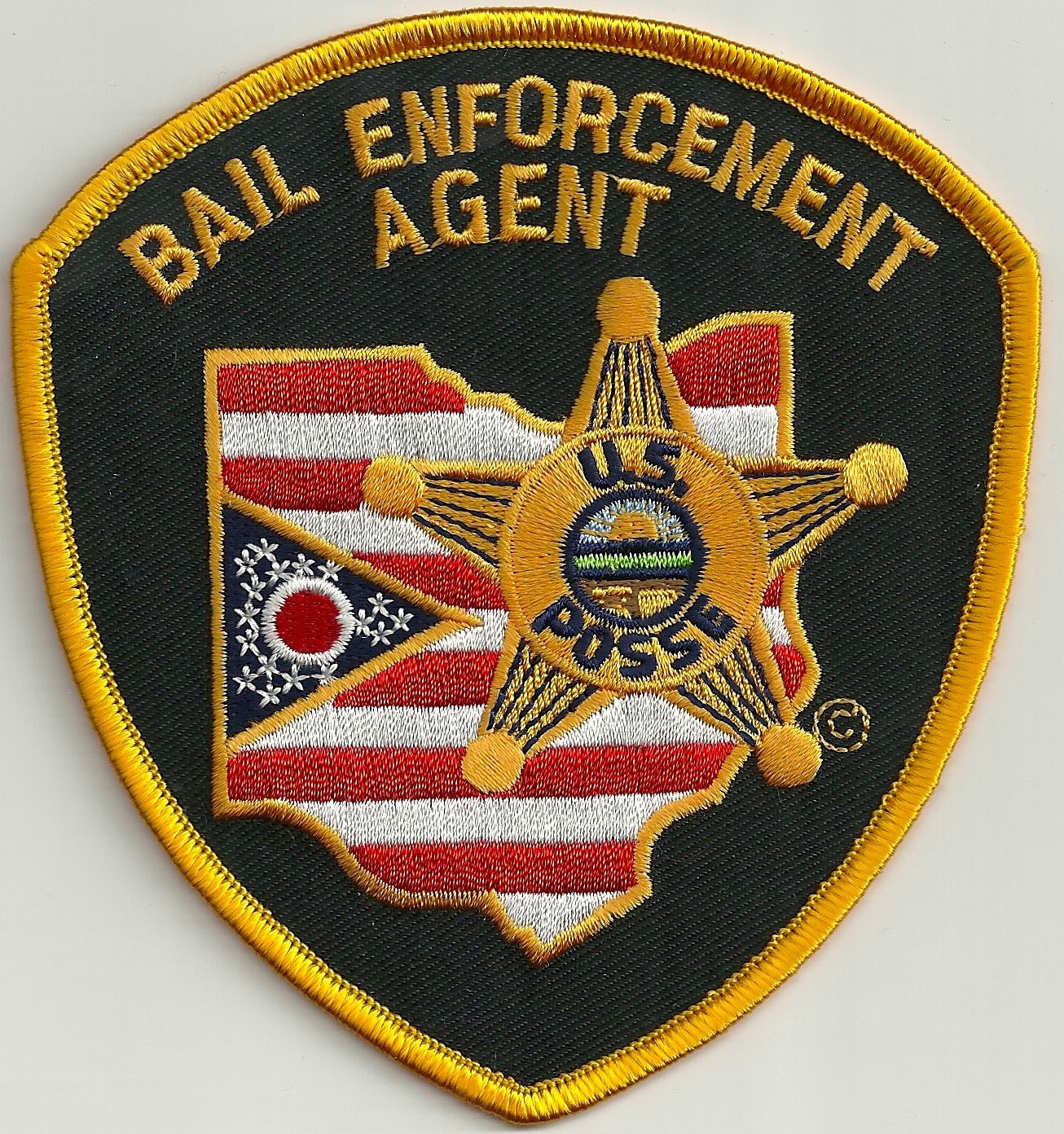 Ohio State Sheriff Bail Enforcement Agent Police Patch