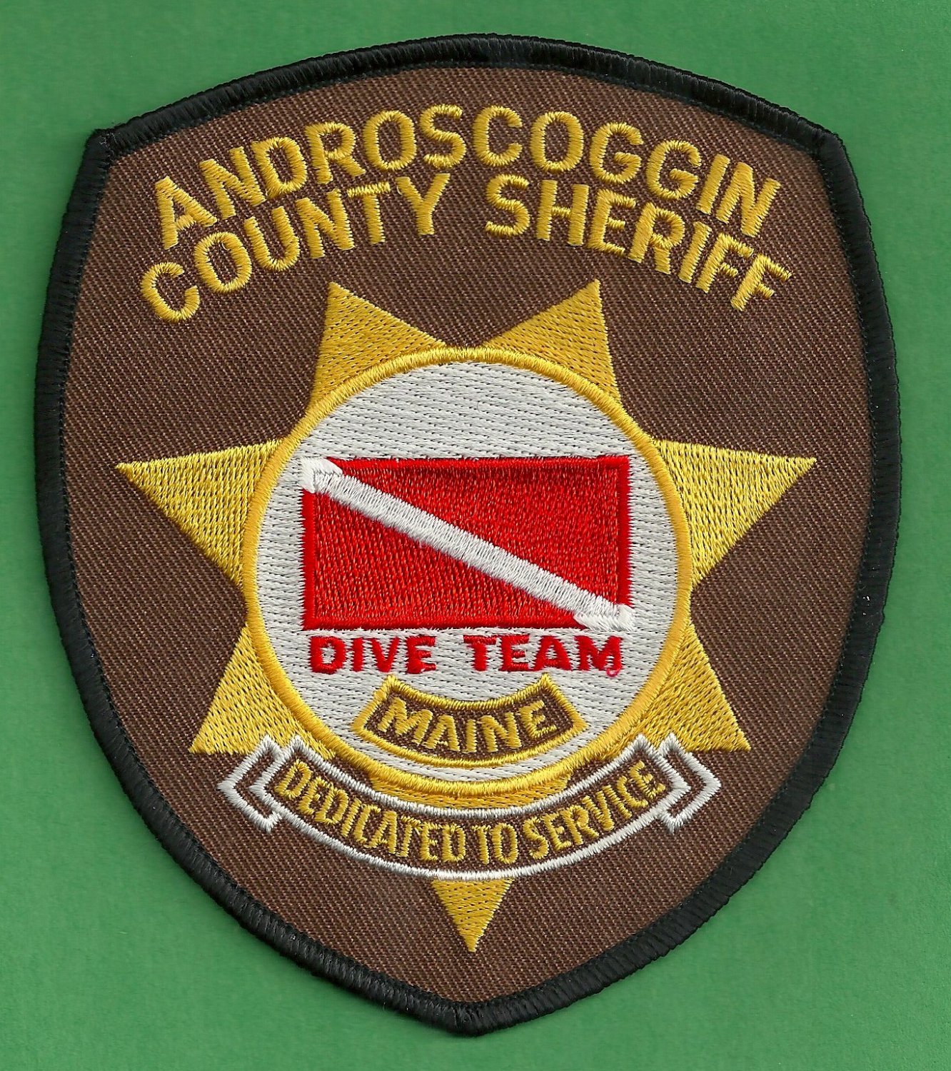 Androscoggin County Sheriff Maine Police Dive Team Patch