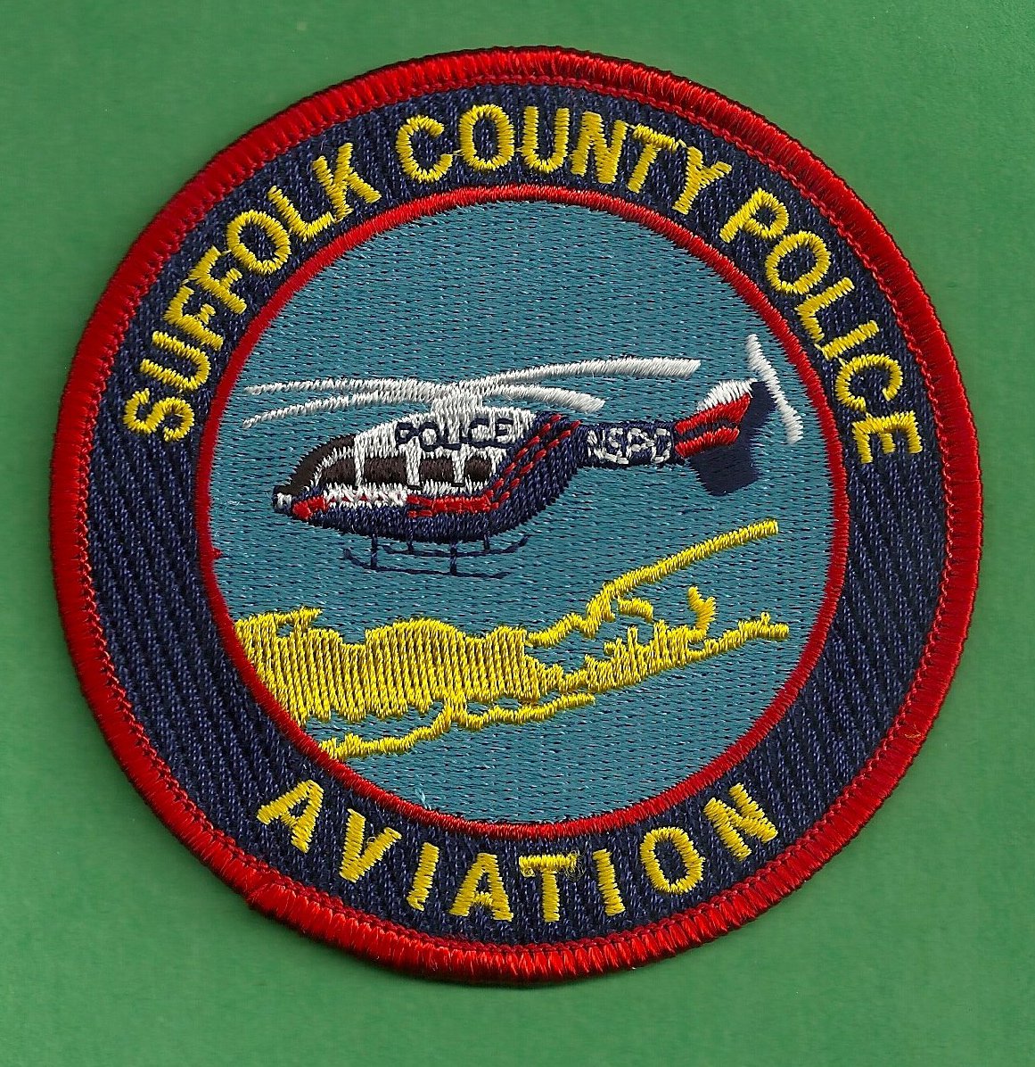 Suffolk County Sheriff New York Helicopter Air Unit Police Patch