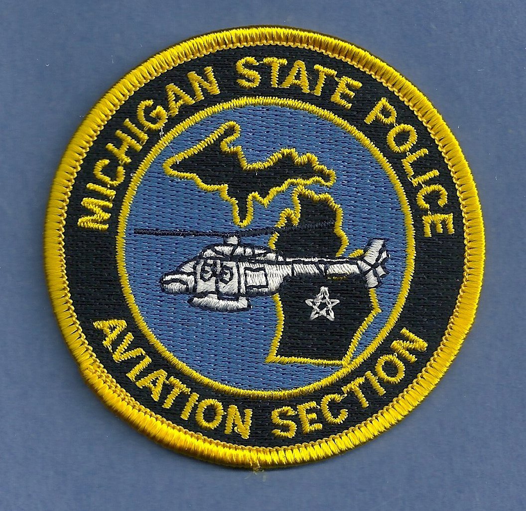 Michigan State Patrol Helicopter Air Unit Patch