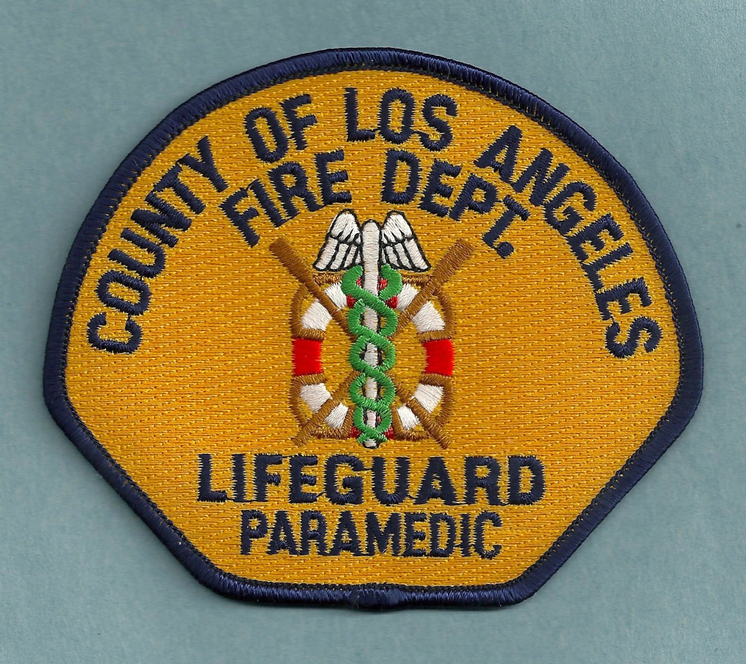 Los Angeles County California Lifeguard Paramedic Fire Patch