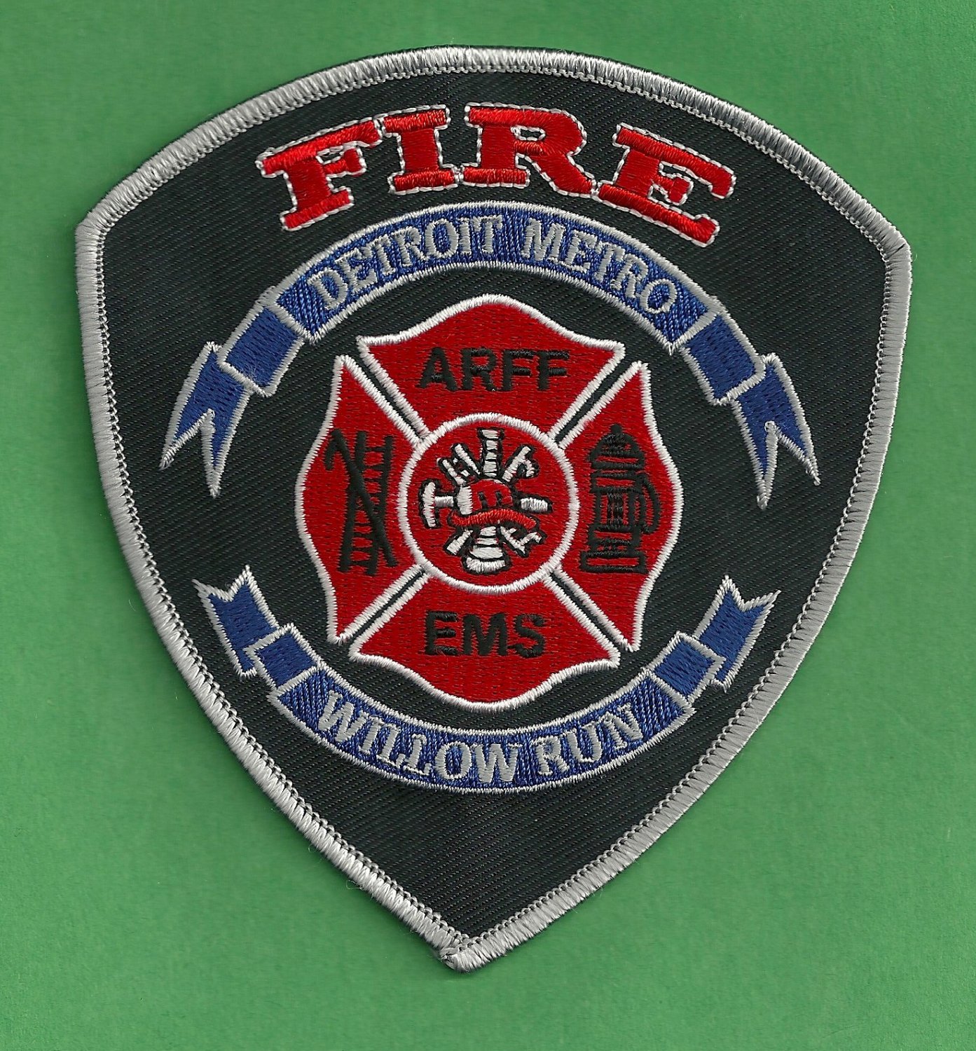 Detroit Metro International Airport Fire Rescue Patch ARFF