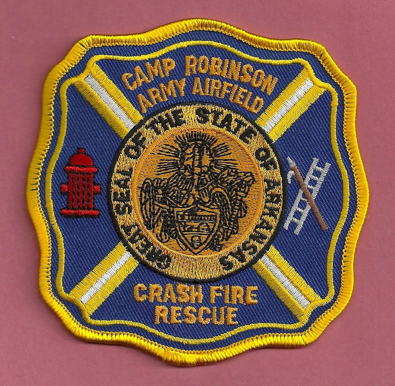 Camp Robinson Arkansas Army Airfield Crash Fire Rescue Patch