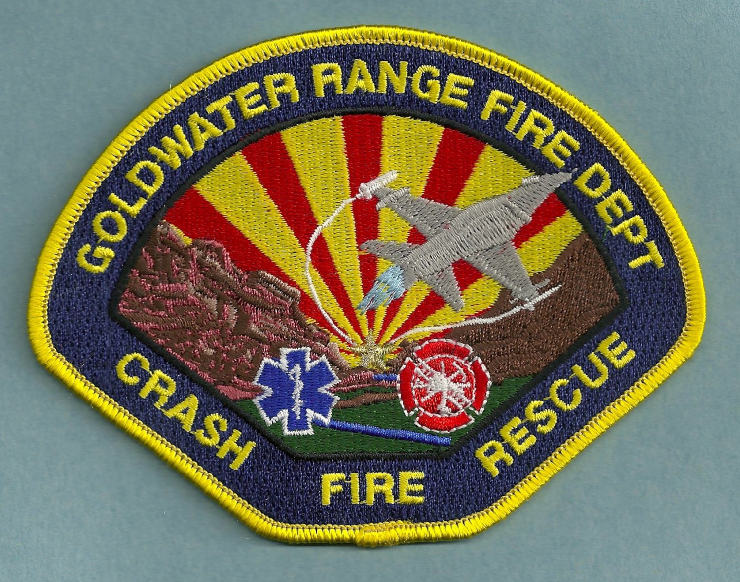 Goldwater USAF Bombing Range Arizona Crash Fire Rescue Patch