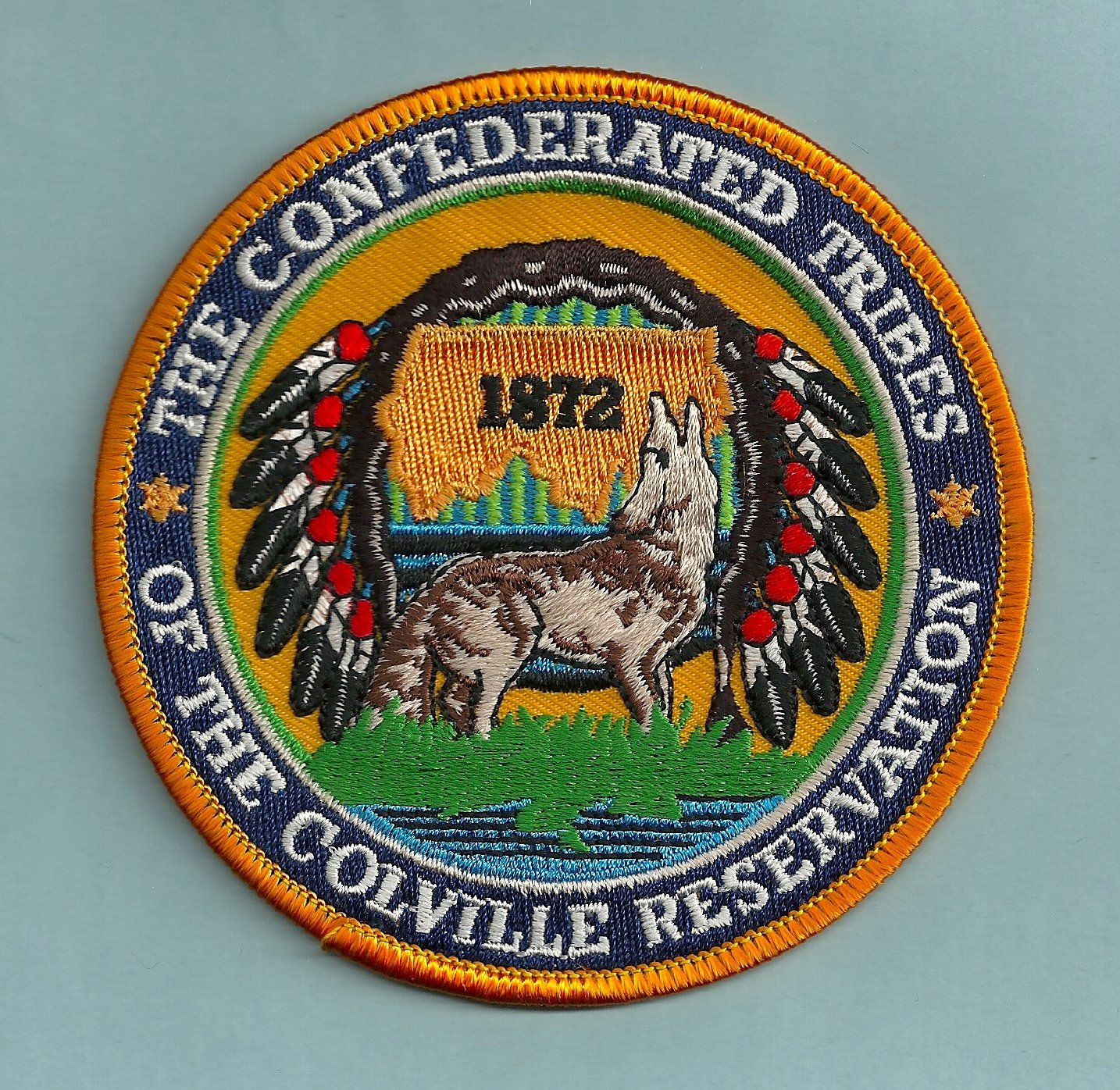 Colville Reservation Washington Tribal Seal Patch