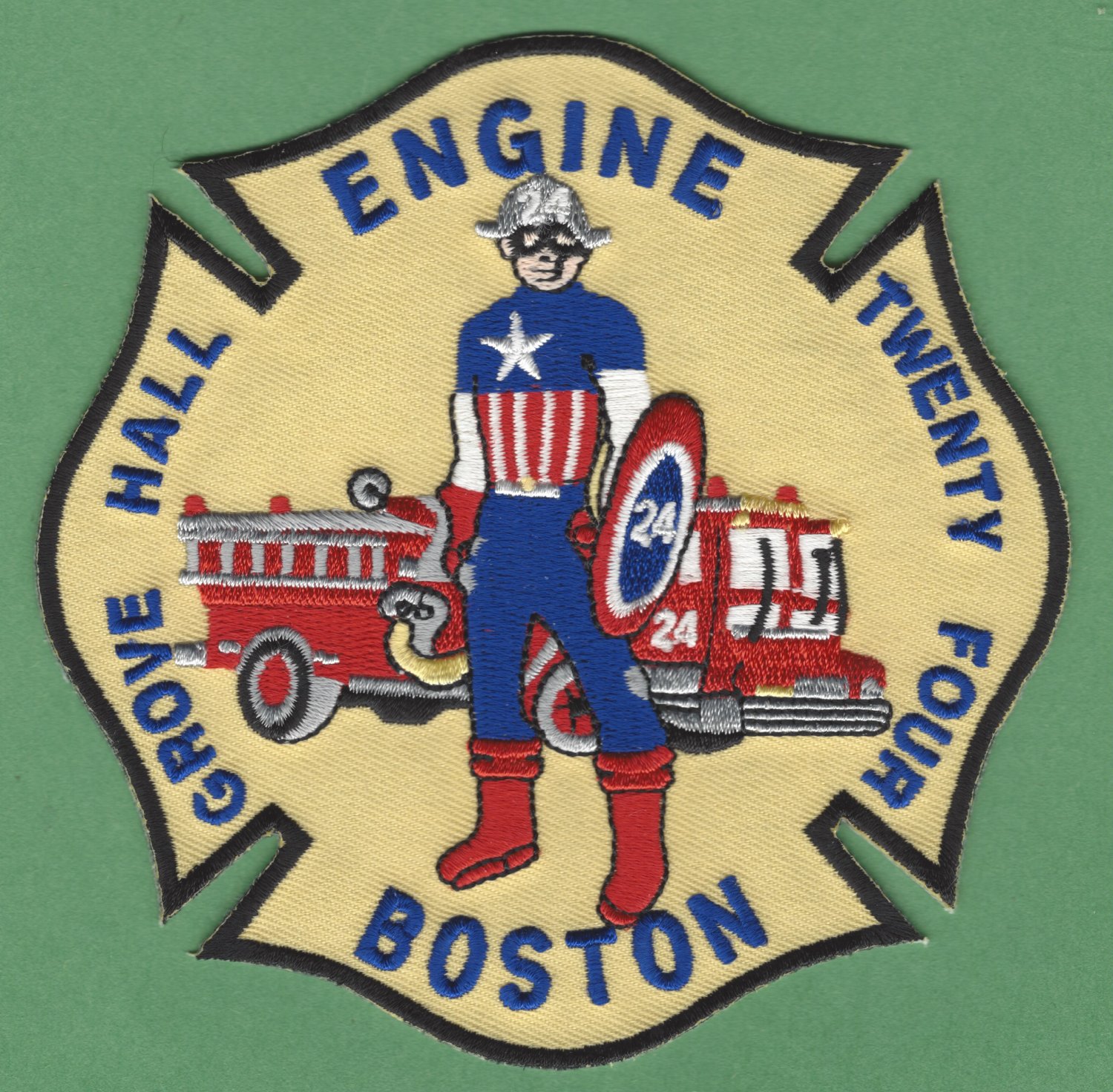 Boston Fire Department Engine Company 24 Fire Patch