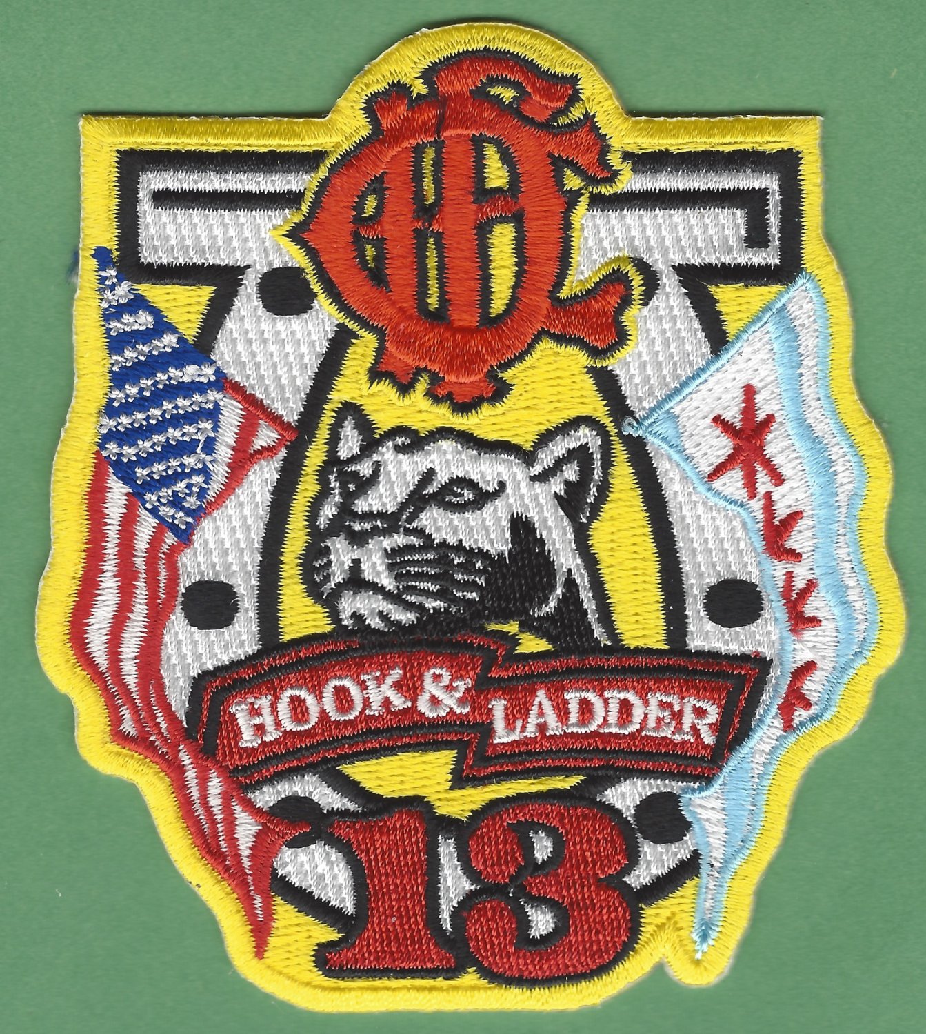 Chicago Fire Department Hook Ladder Company 13 Patch chicago-fire-department-hook-ladder-company-13-patch