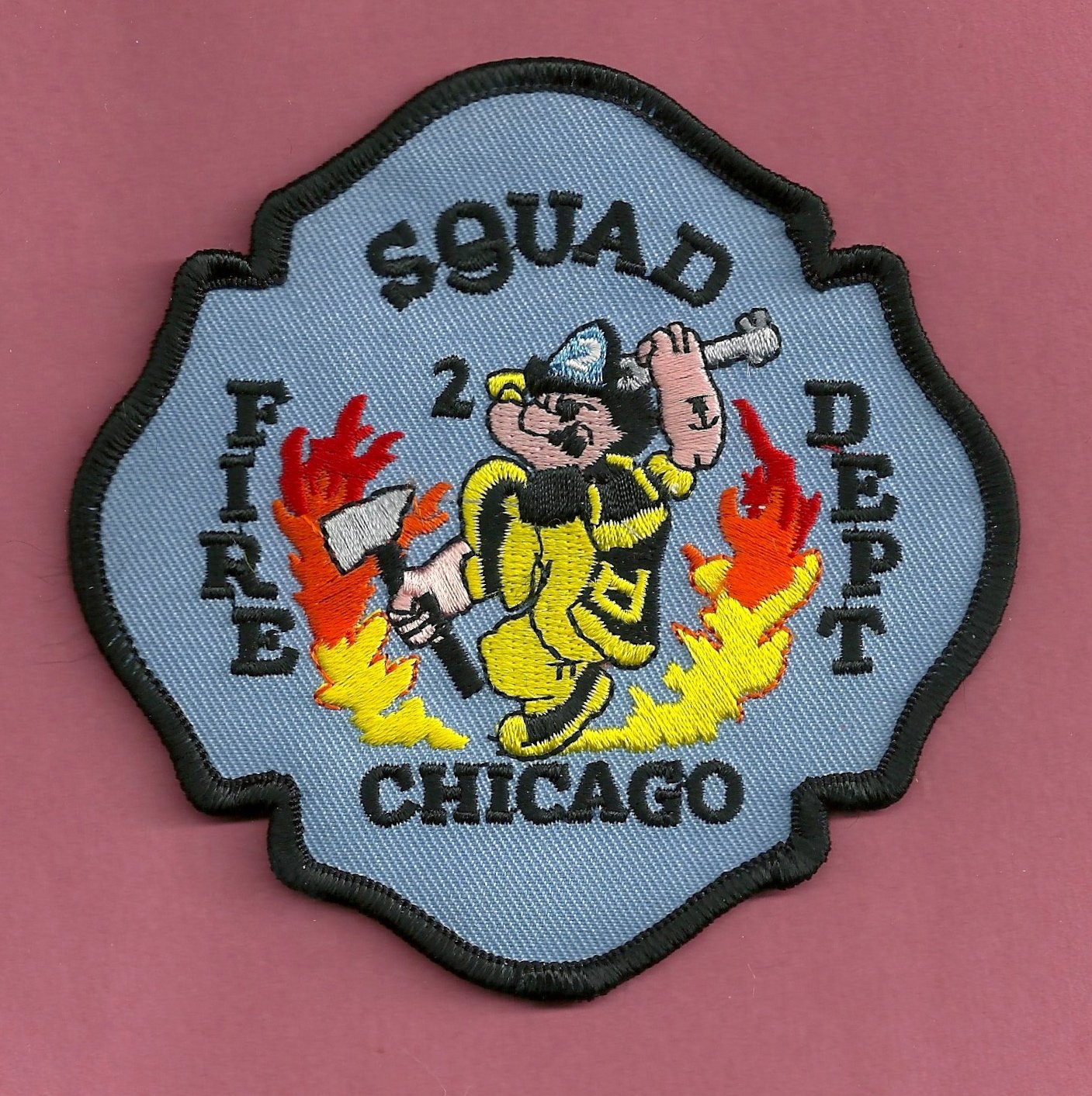 Chicago Fire Department Squad Company 2 Fire Patch