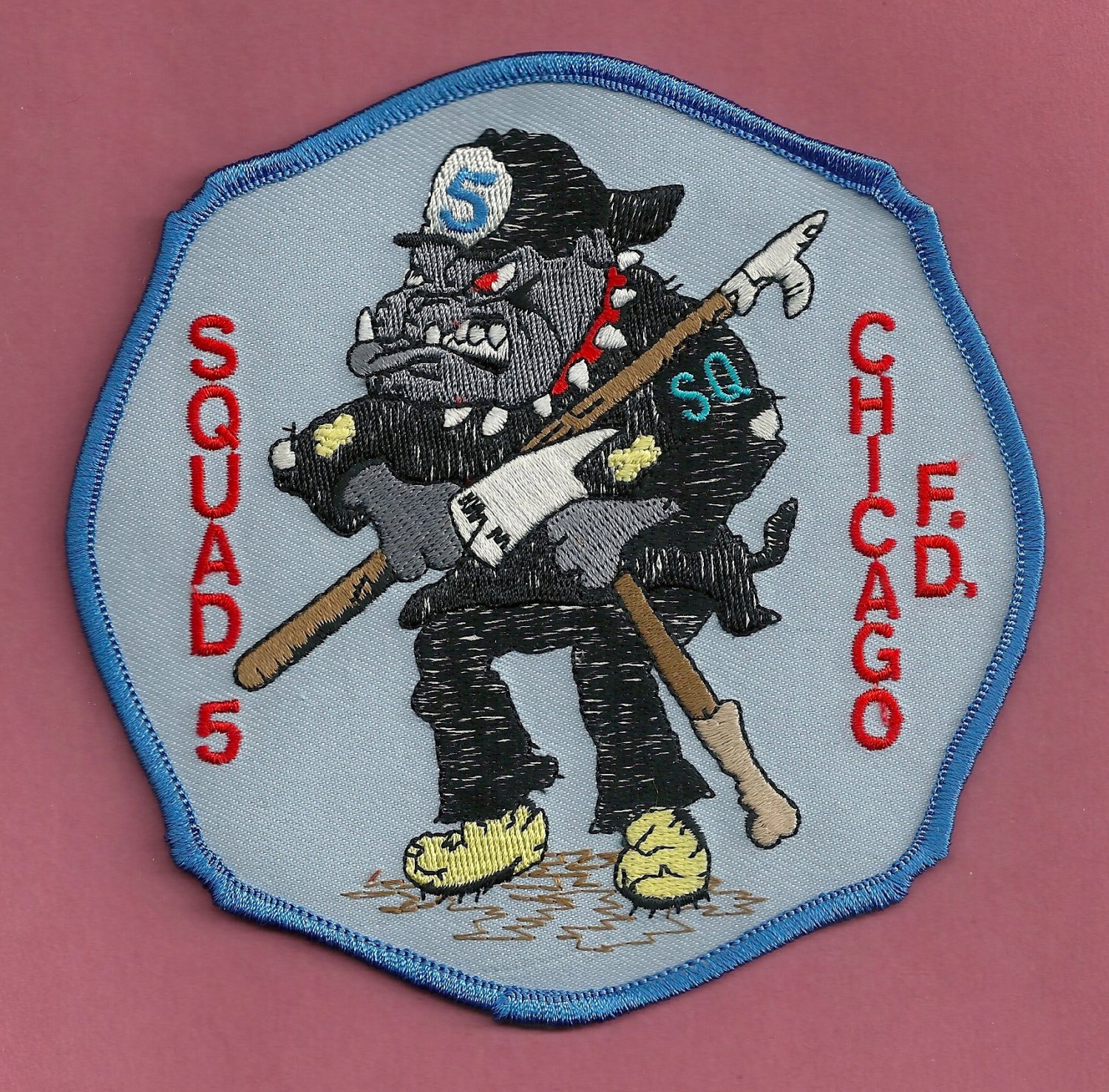 Chicago Fire Department Squad Company 5 Fire Patch