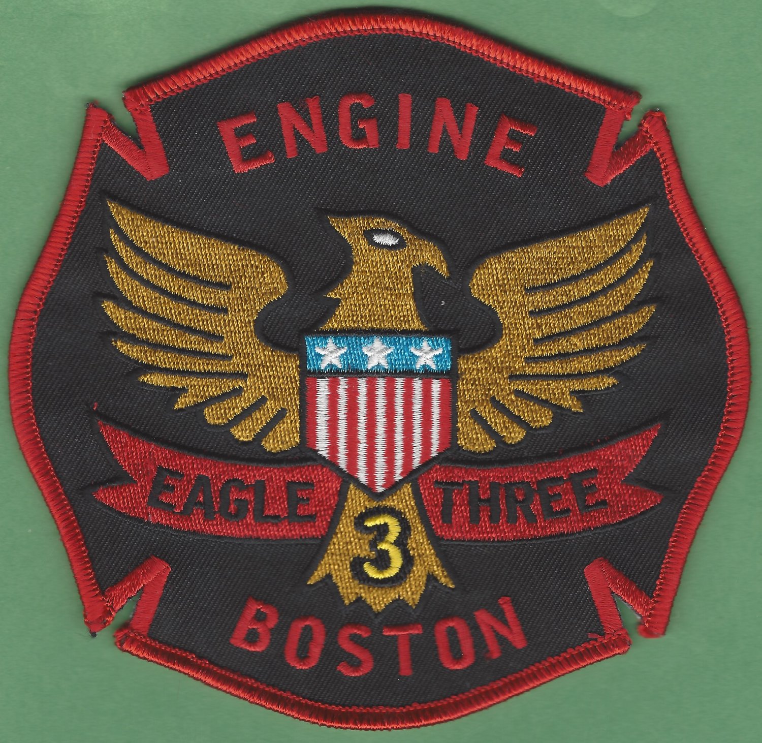 Boston Fire Department Engine Company 3 Fire Patch