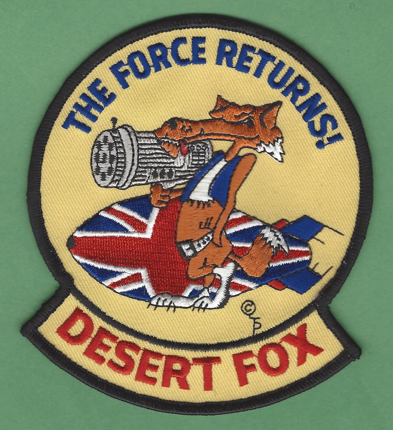 OPERATION DESERT FOX BRITISH ROYAL AIR FORCE CAMPAIGN PATCH