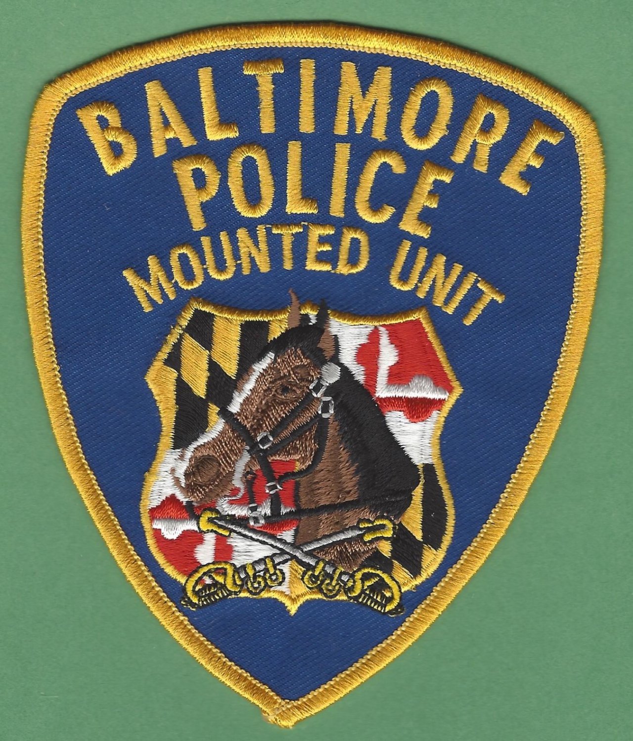 Baltimore City Maryland Police Mounted Patrol Unit Patch