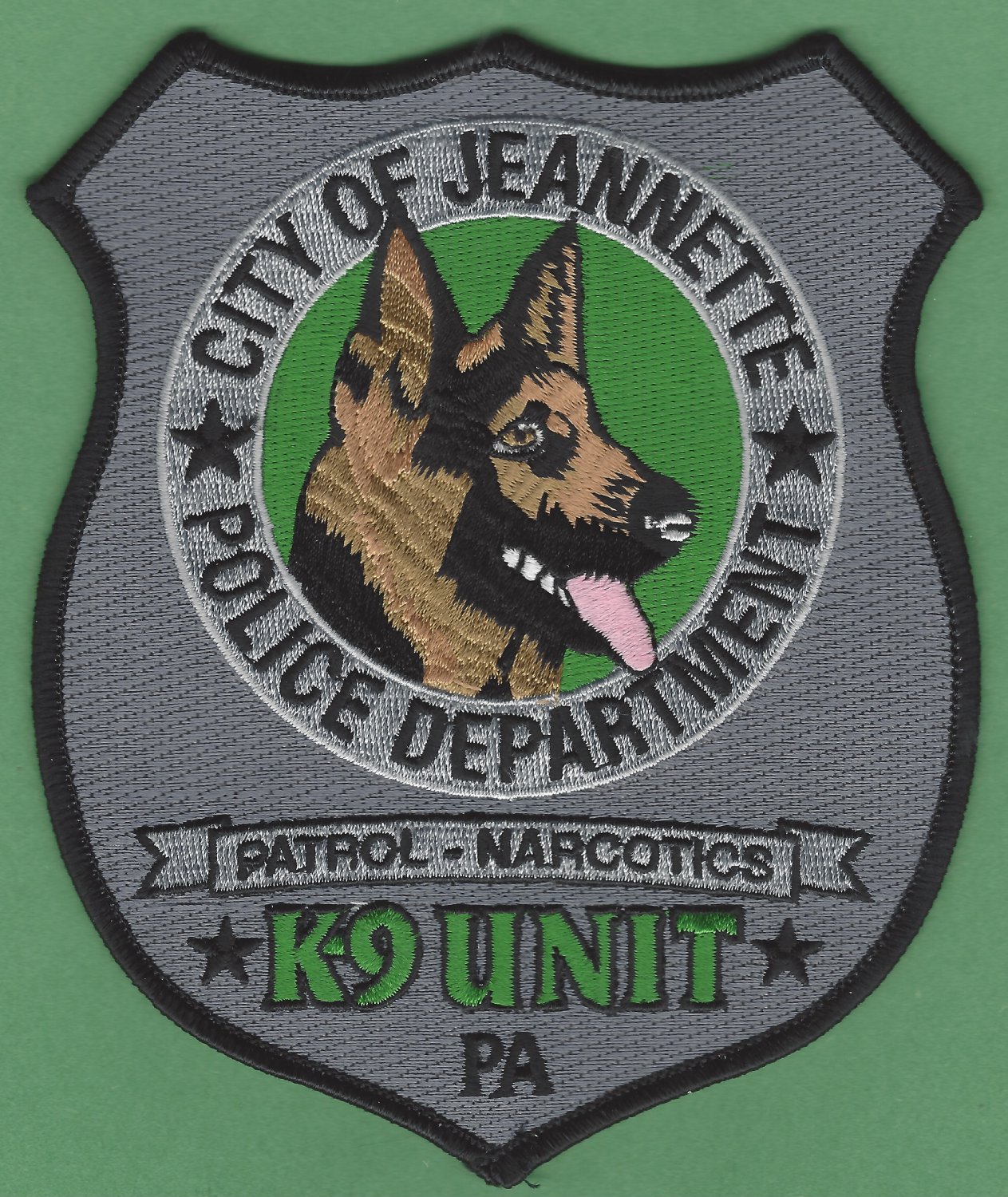 Jeanette Pennsylvania Police K-9 Unit Patch