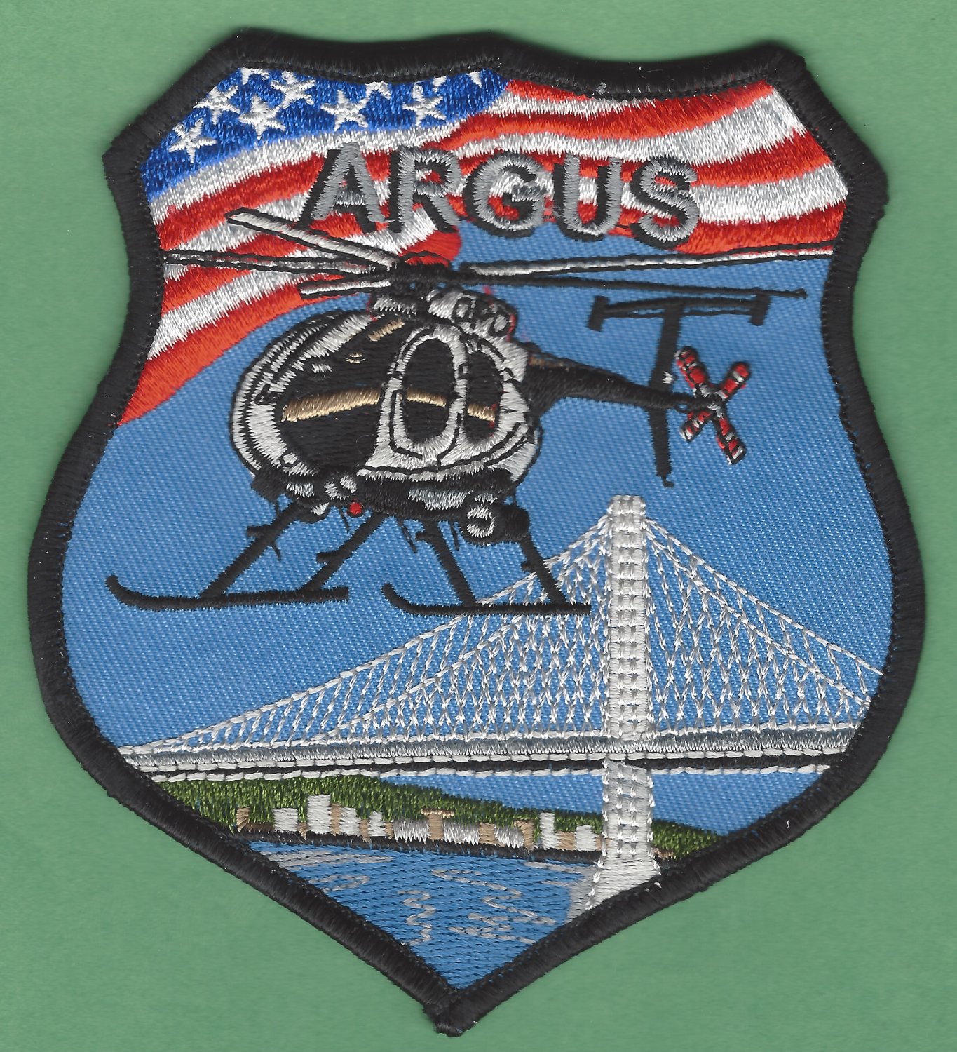 Oakland California Police Helicopter Air Unit Patch ARGUS