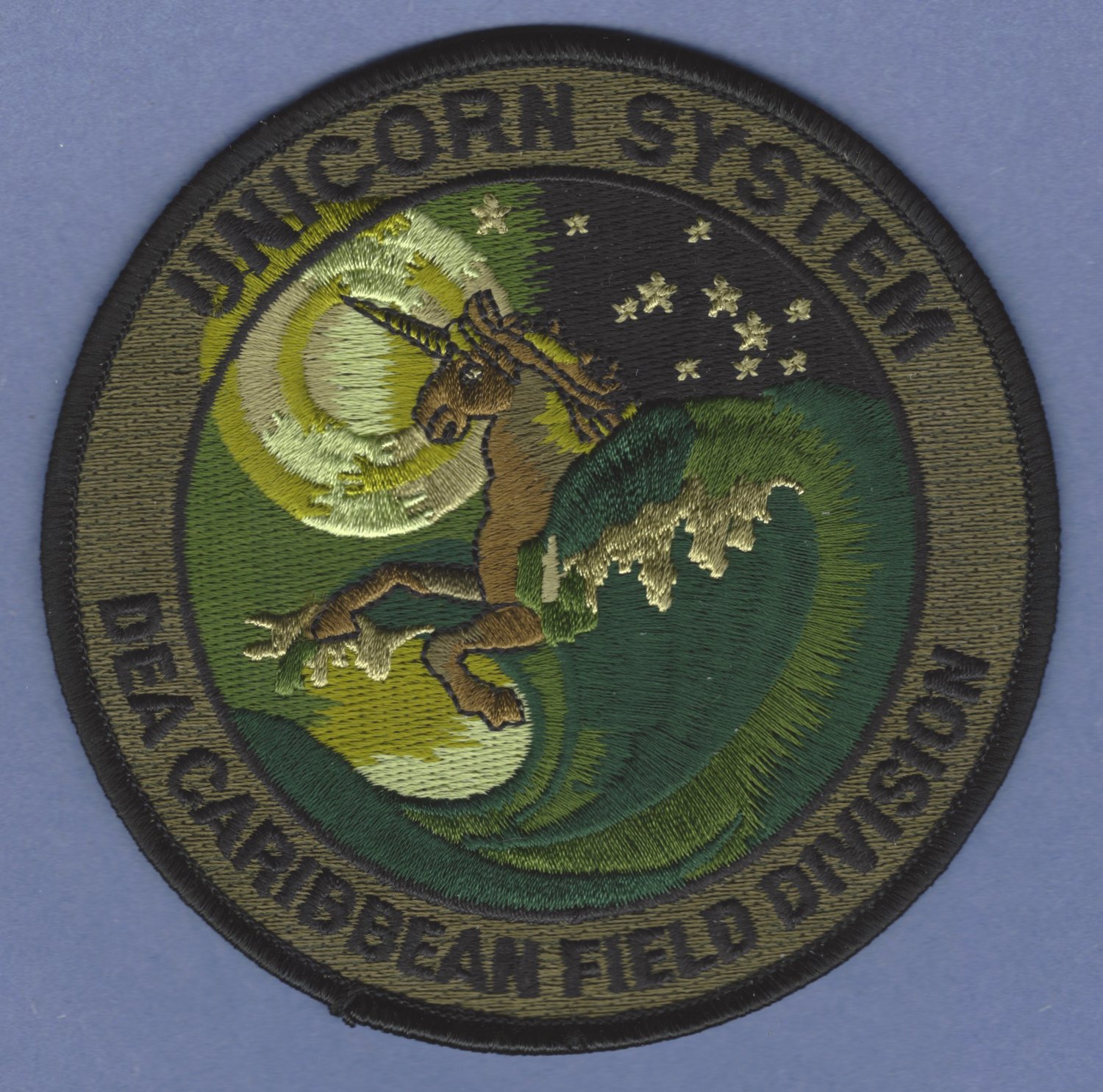 DEA Caribbean Field Division Police Patch Green