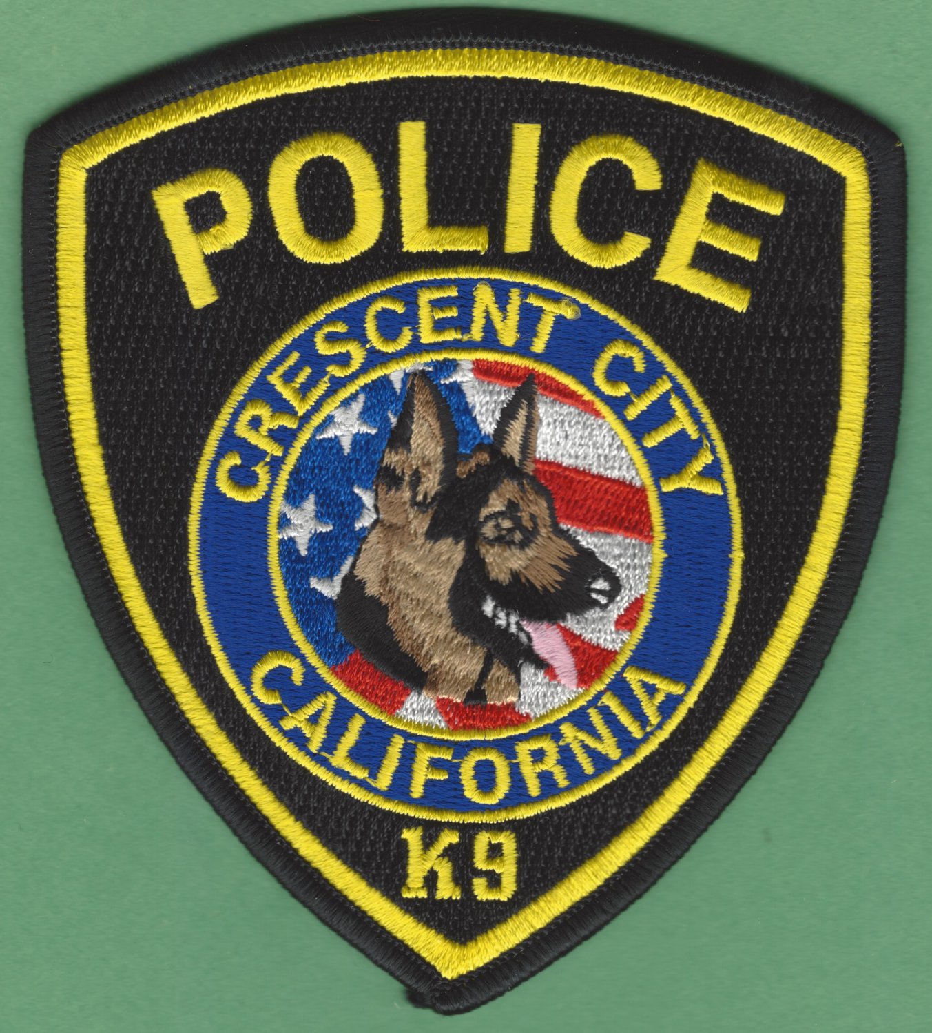 Crescent City California Police K-9 Unit Patch