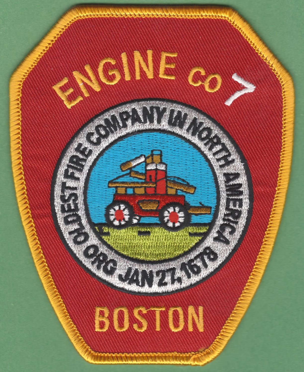 Boston Fire Department Engine Company 7 Fire Patch