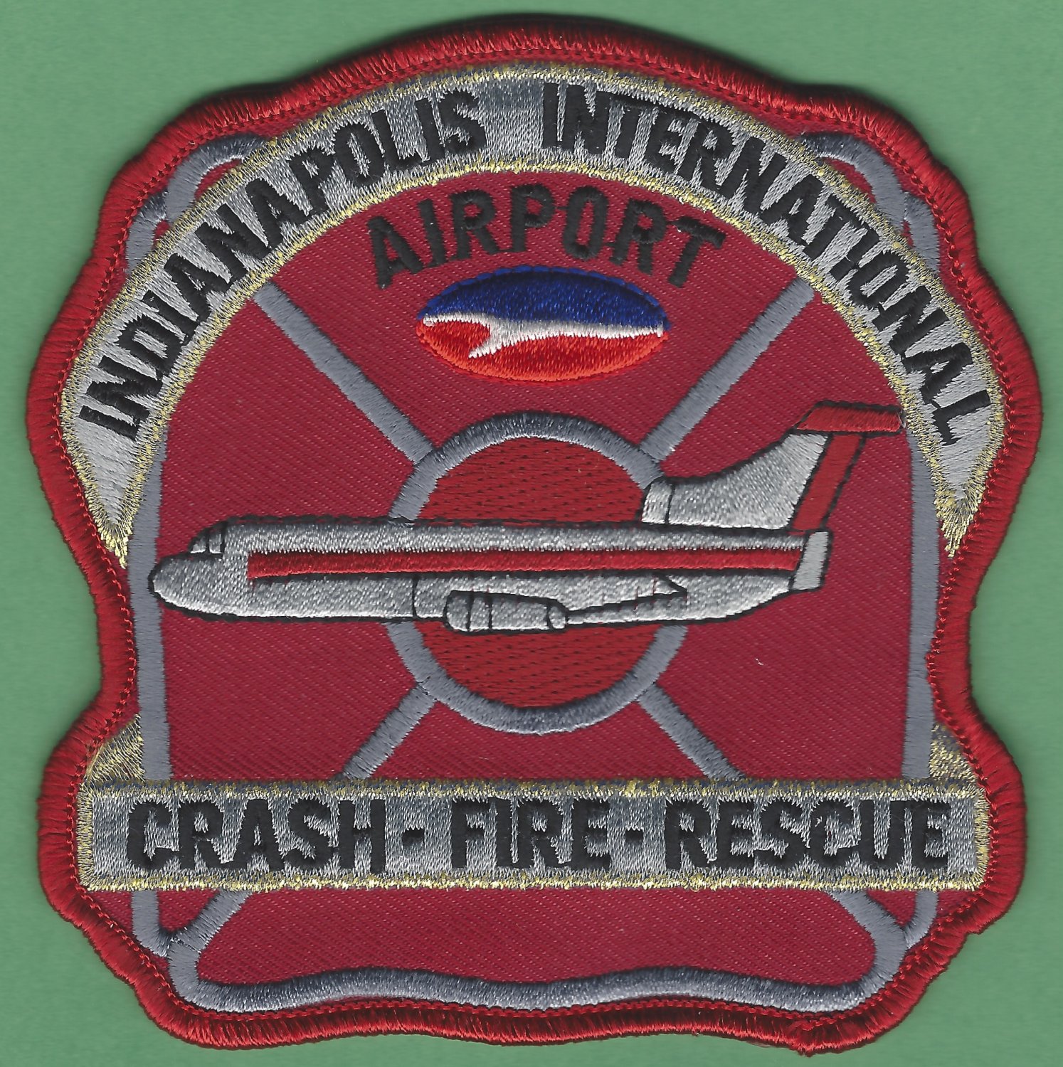 Indianapolis International Airport Indiana Crash Fire Rescue Patch ARFF