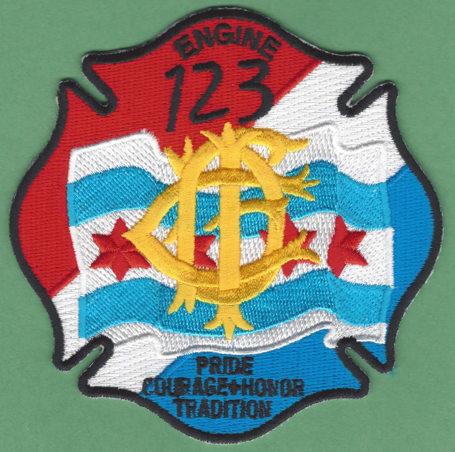 Chicago Fire Department Engine Company 123 Fire Patch