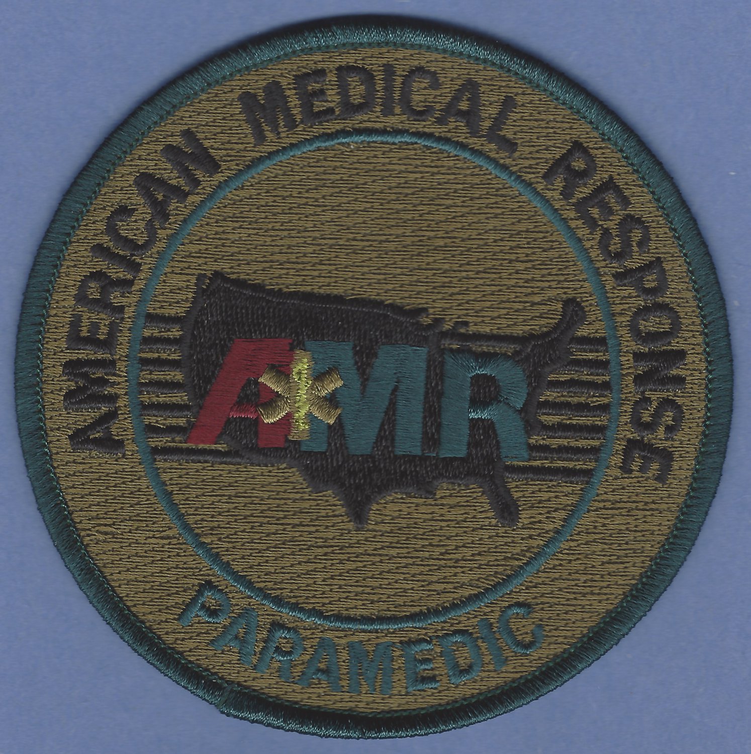AMR American Medical Response Paramedic Patch GREEN