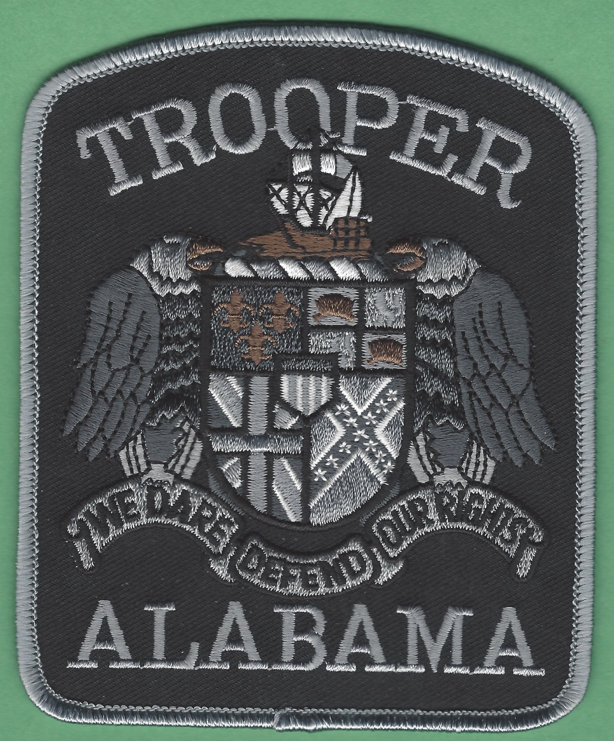 Alabama State Trooper Tactical Gray Police Patch