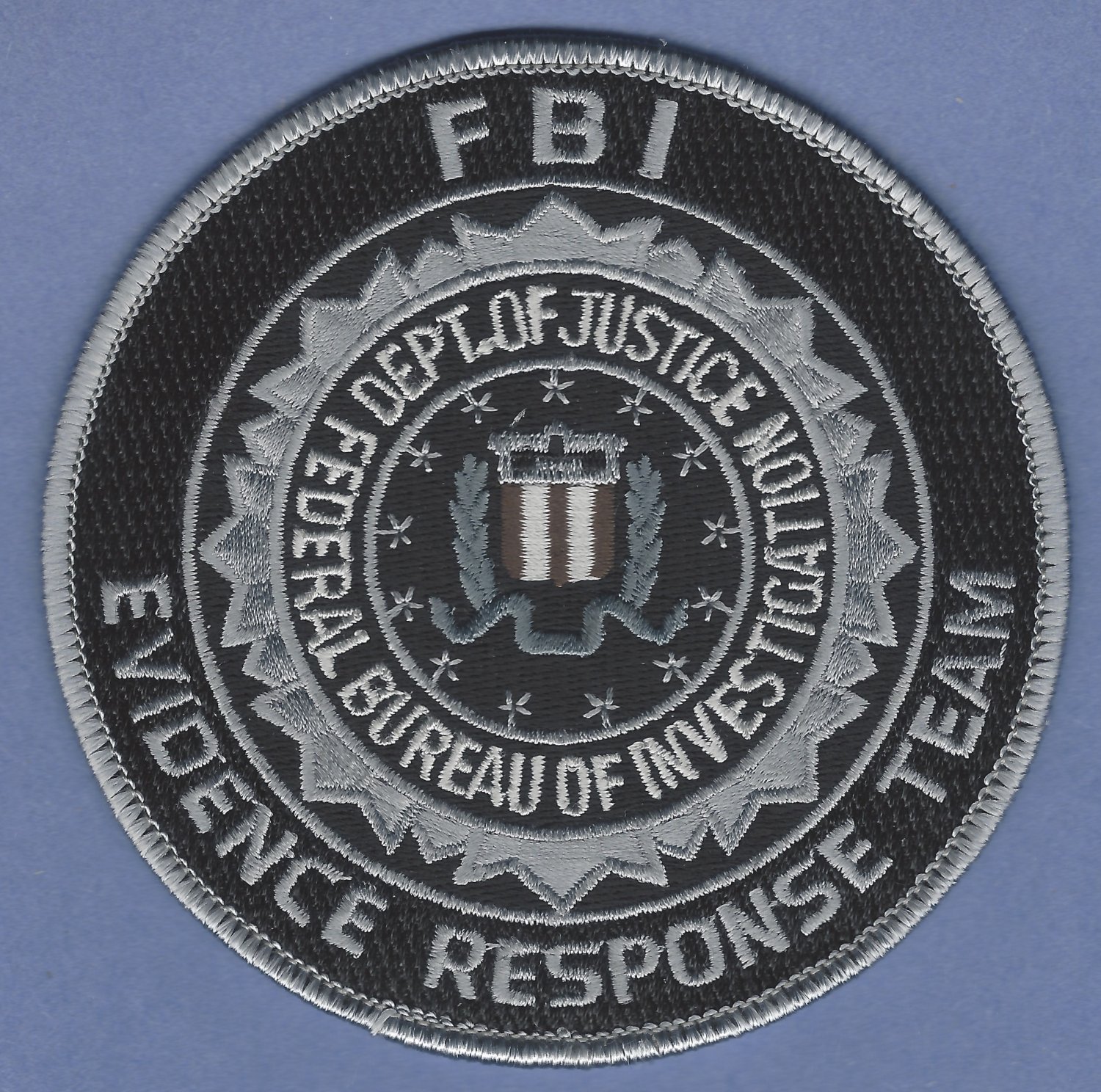 FBI Federal Bureau of Investigation Evidence Response Team Patch Gray