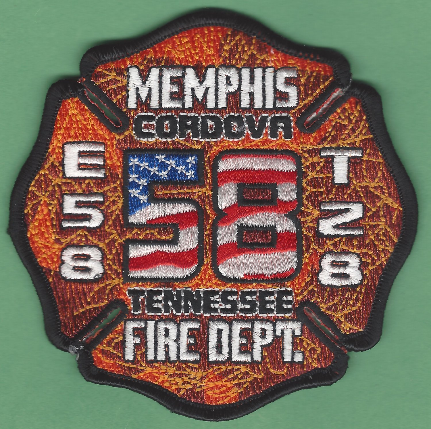 Memphis Fire Department Engine 58 Truck 28 Company Patch