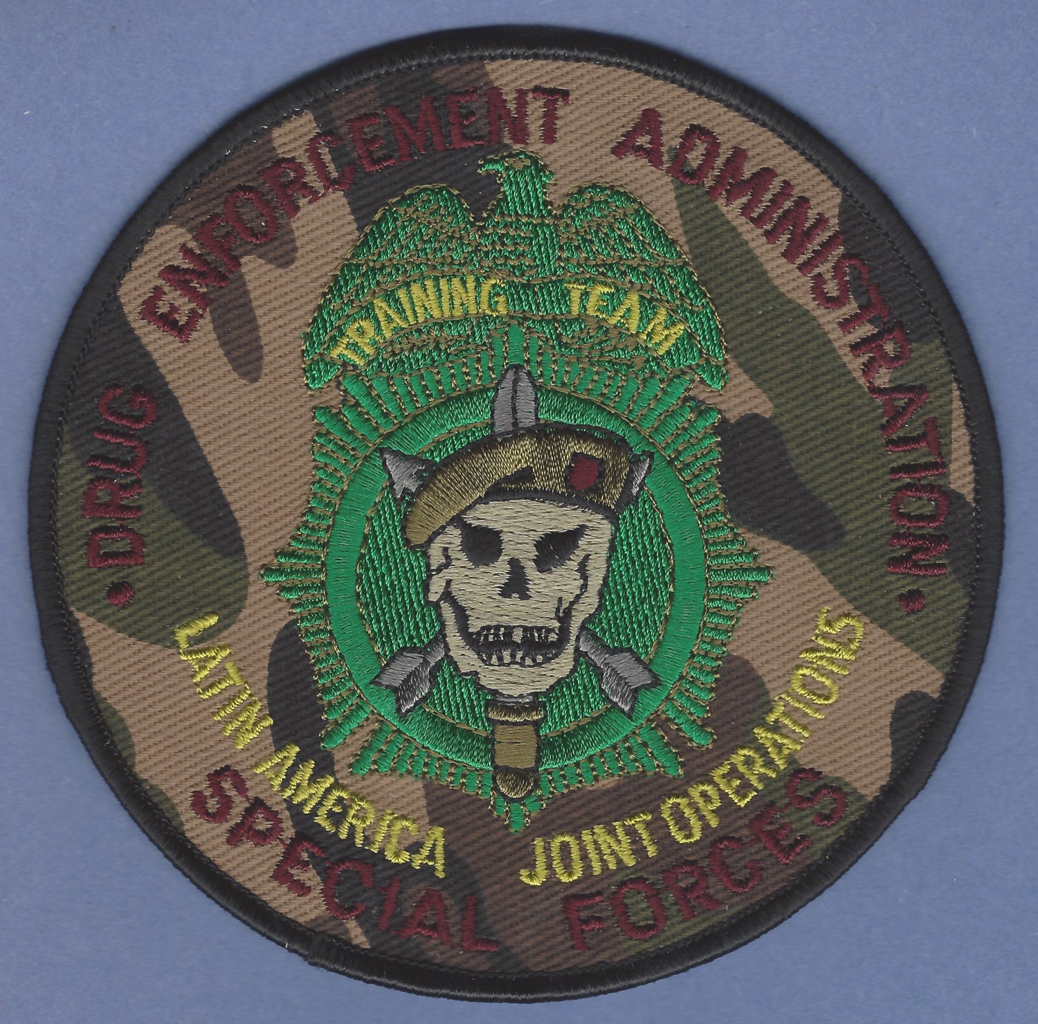DEA Latin America Joint Operations Police Patch Camo