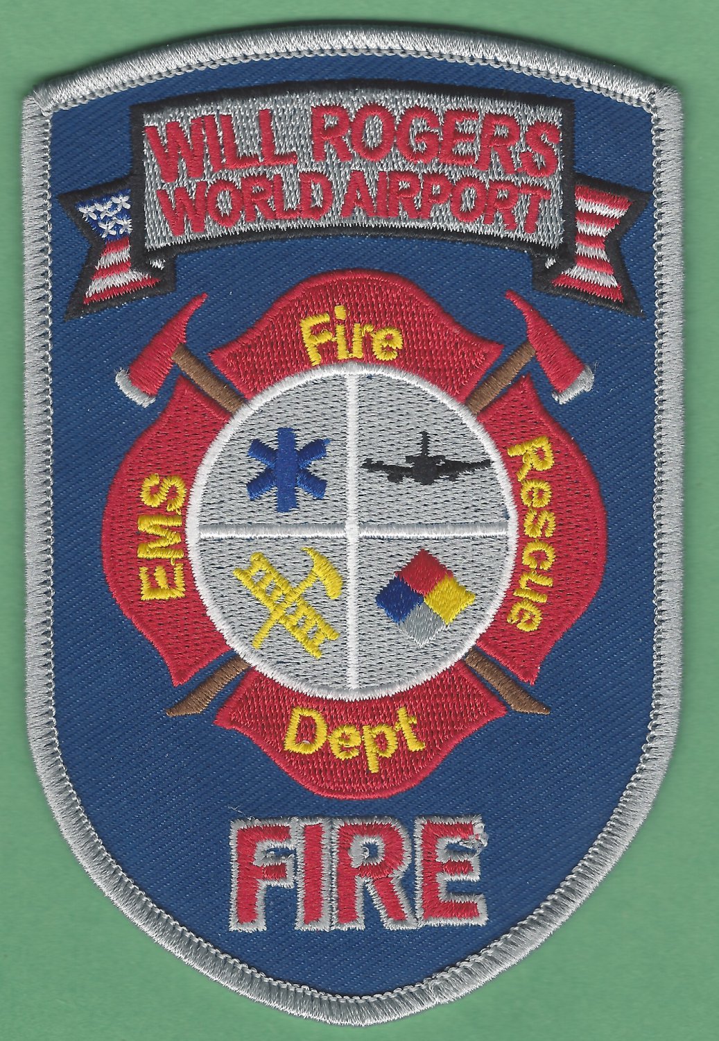 Will Rogers World Airport Oklahoma Crash Fire Rescue Patch ARFF