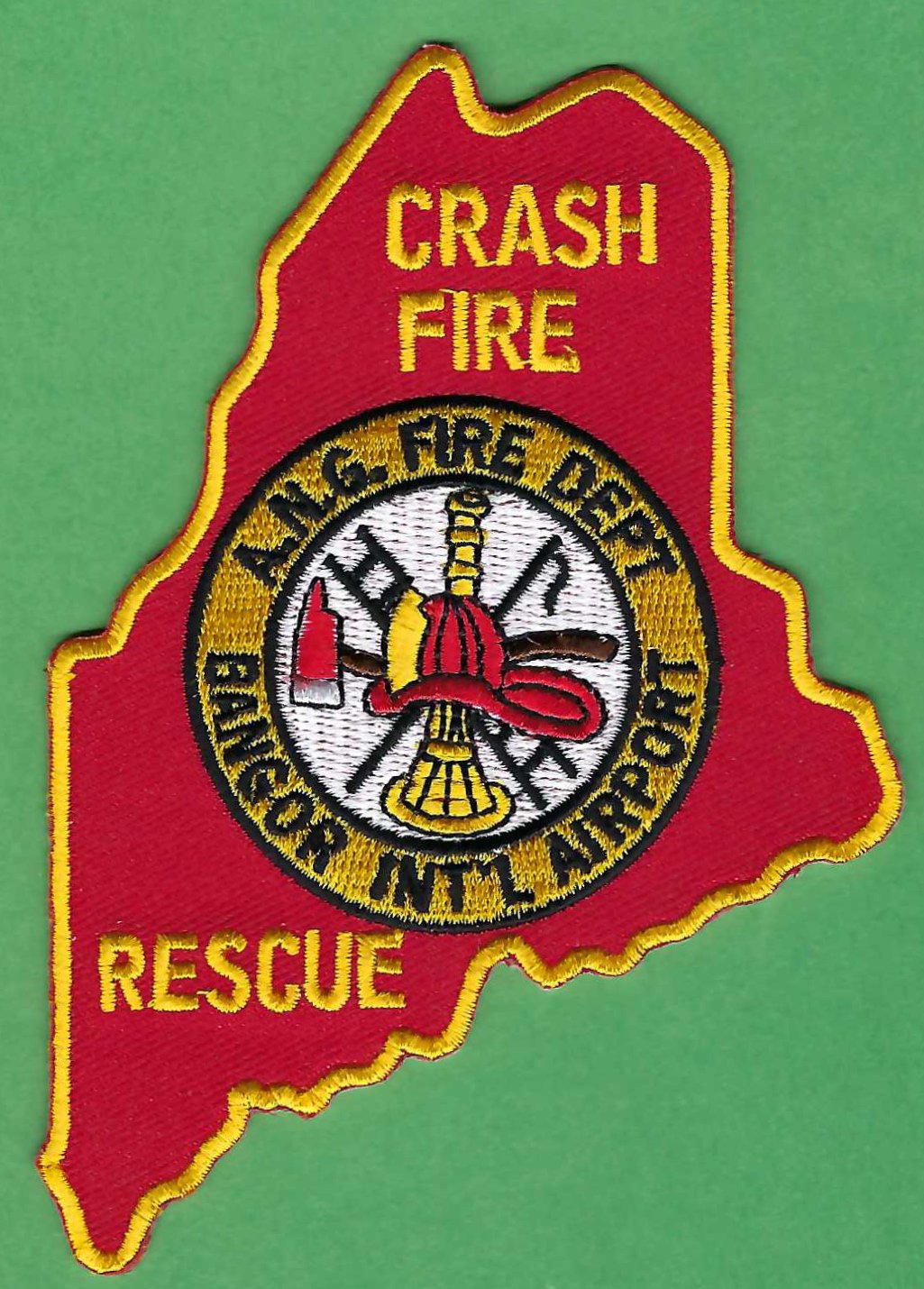 Bangor International Airport Maine Air National Guard Fire Rescue Patch ...