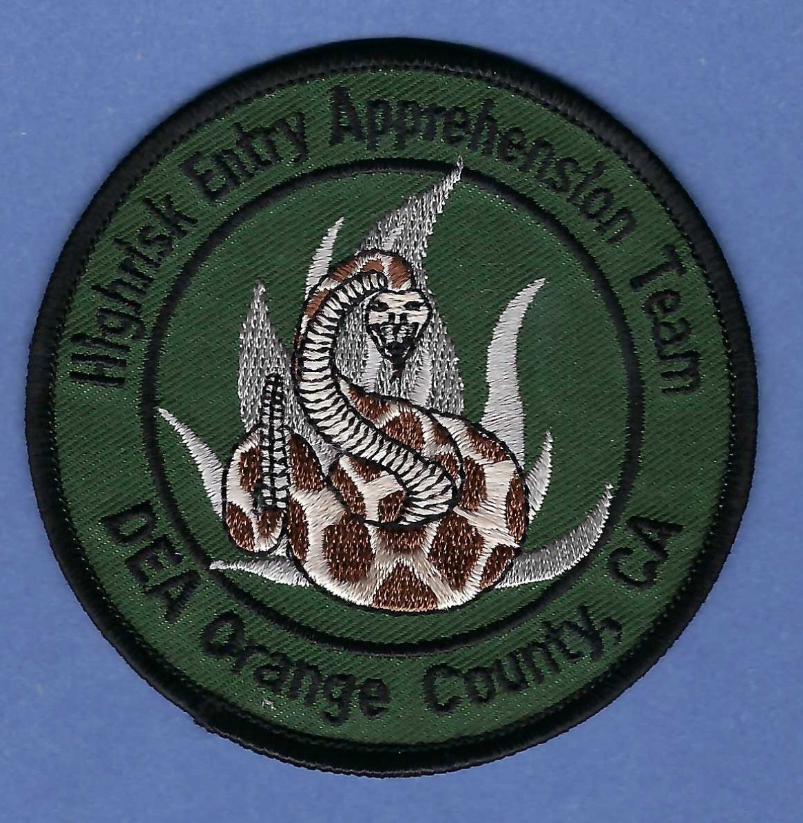 DEA Orange County High Risk Entry Apprehension Team Police Patch